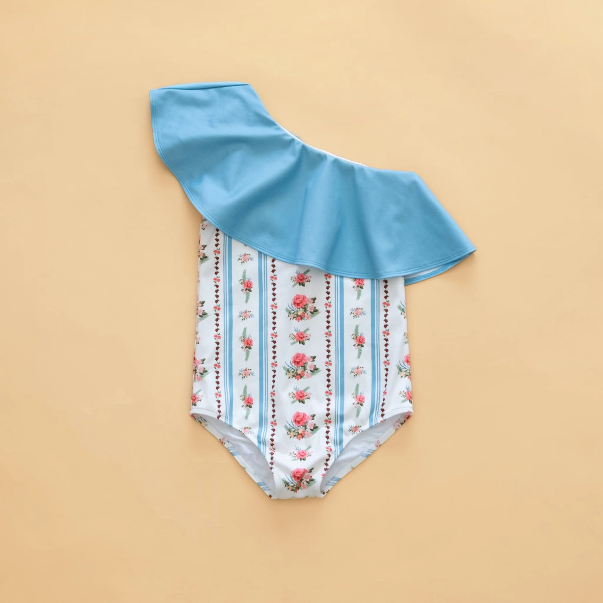 Saint Ida Primrose One Shoulder Ruffle Swimsuit – The Little Kiwi Co