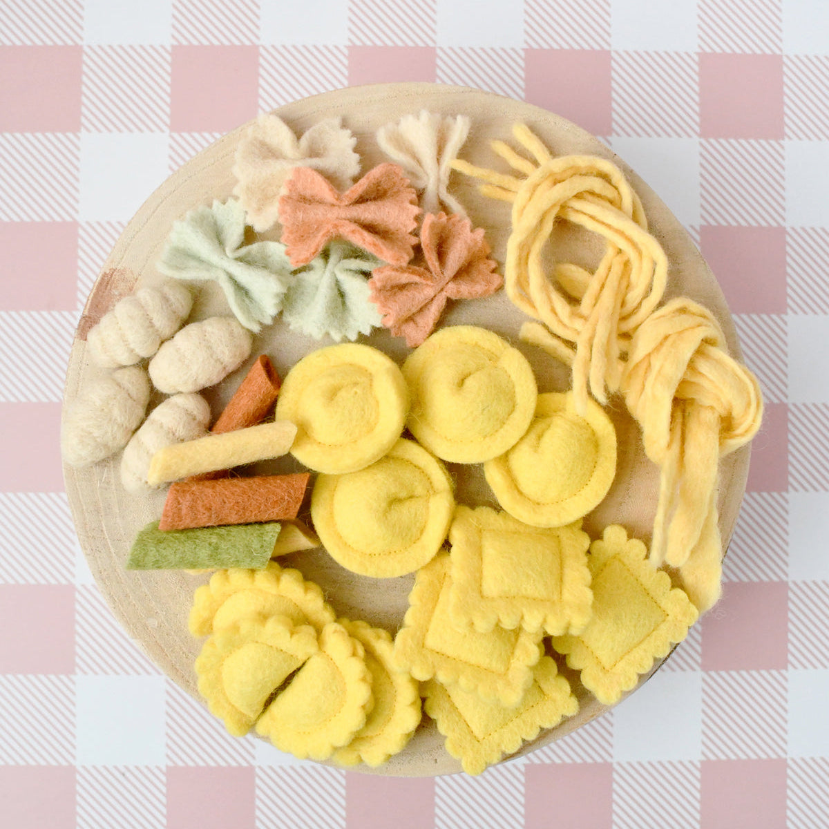 Tara Treasures USA Felt Pasta Play Food Set – The Little Kiwi Co