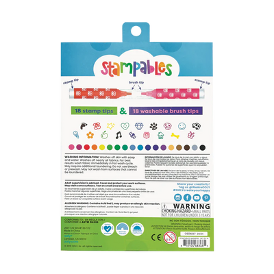Ooly Stampable Double Ended Stamp Markers - Set of 18 – The Little Kiwi Co