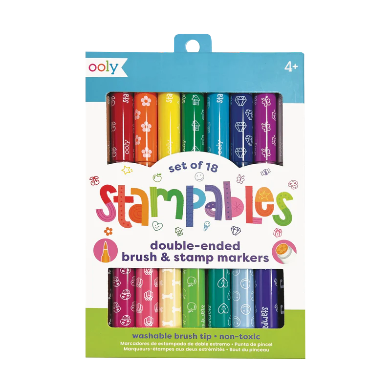 Ooly Stampable Double Ended Stamp Markers - Set of 18 – The Little Kiwi Co