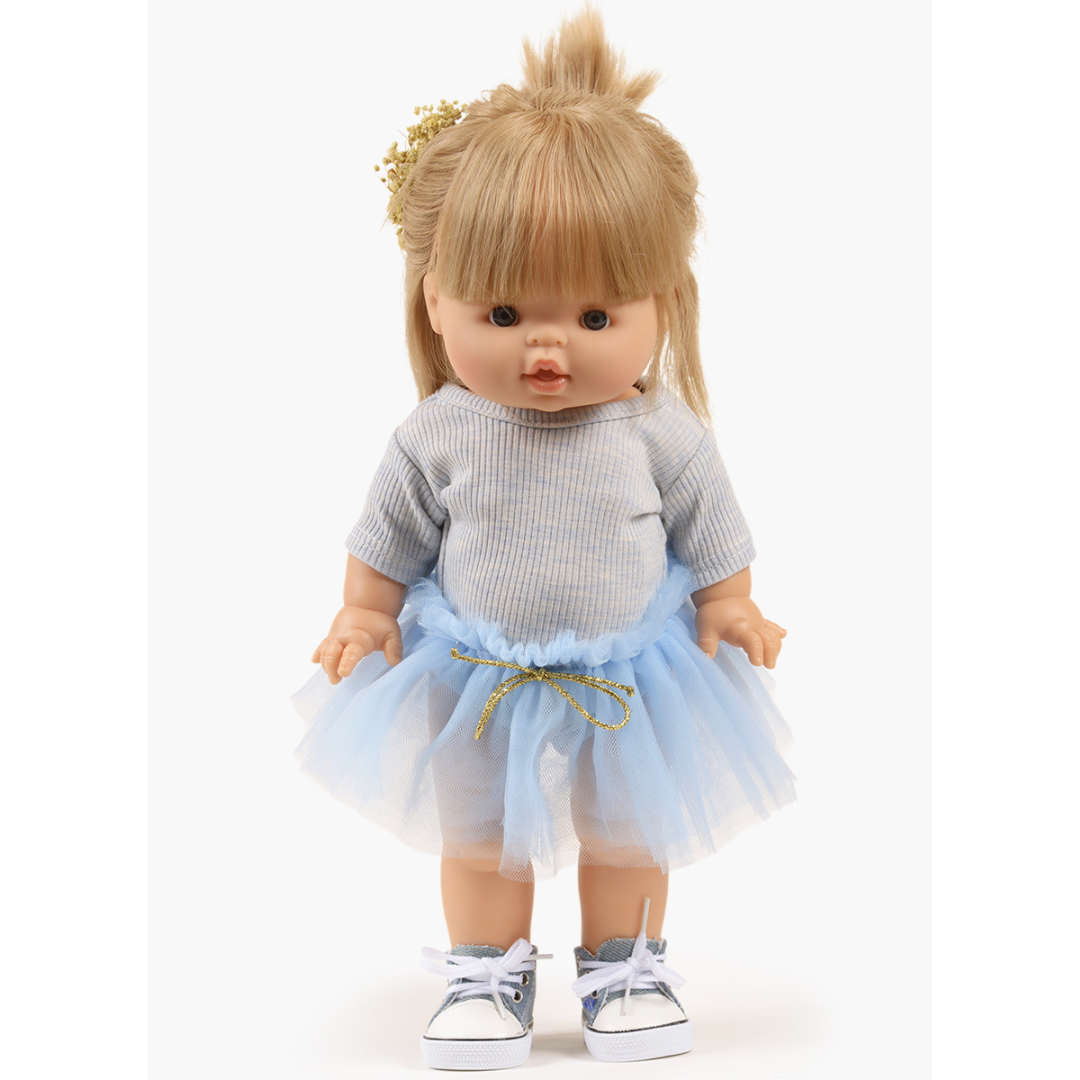 Minikane USA Josepha 2pc Set - Sky Blue Tutu + Blue Bodysuit – The ...