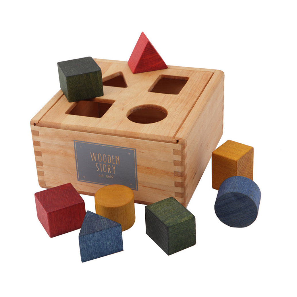 Wooden Story USA Wooden Rainbow Shape Sorter Box – The Little Kiwi Co