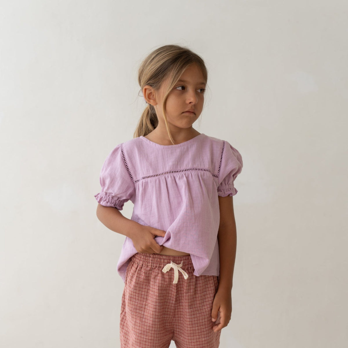 Illoura the Label USA Clover Blouse - Mauve – The Little Kiwi Co