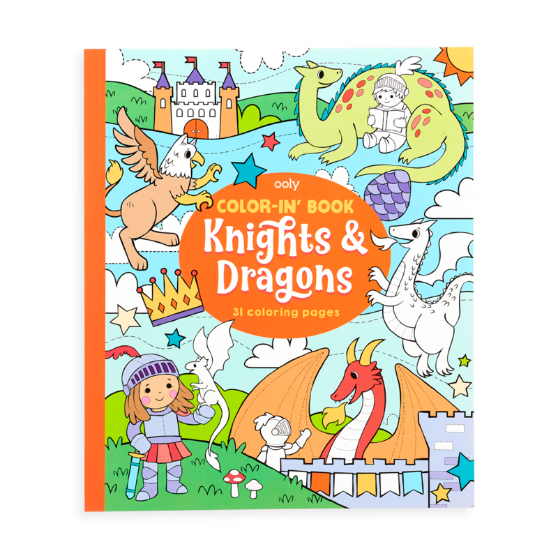 coloring pages of knights and dragons