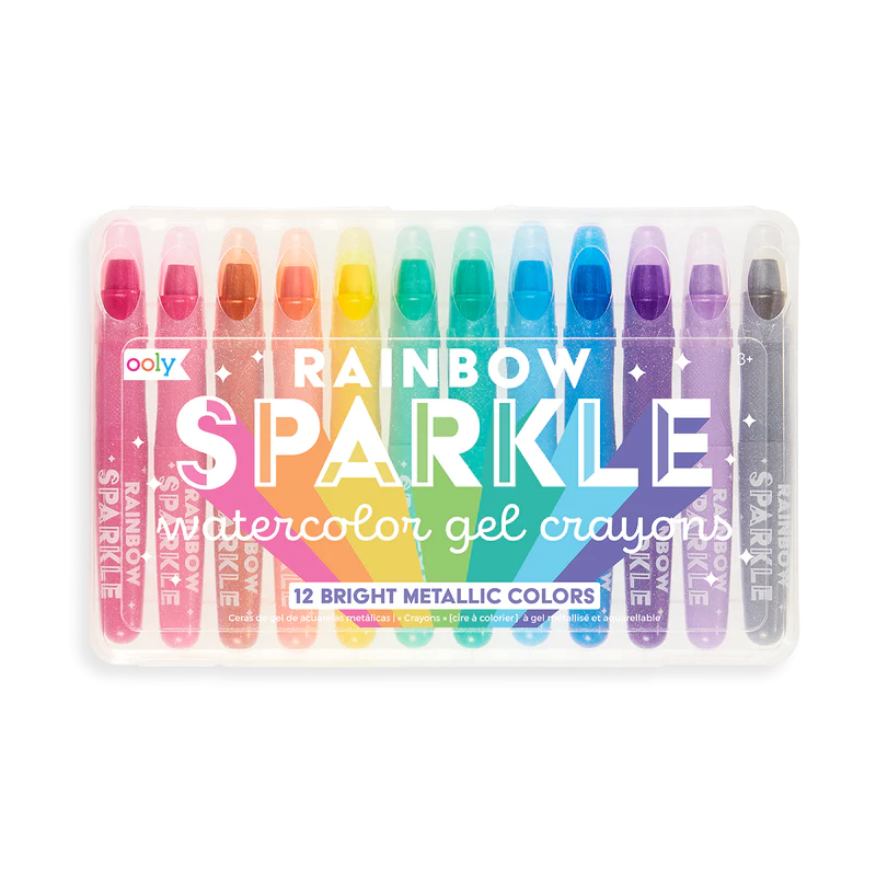 Ooly Rainbow Sparkle Metallic Watercolor Gel Crayons - Set of 12 – The ...