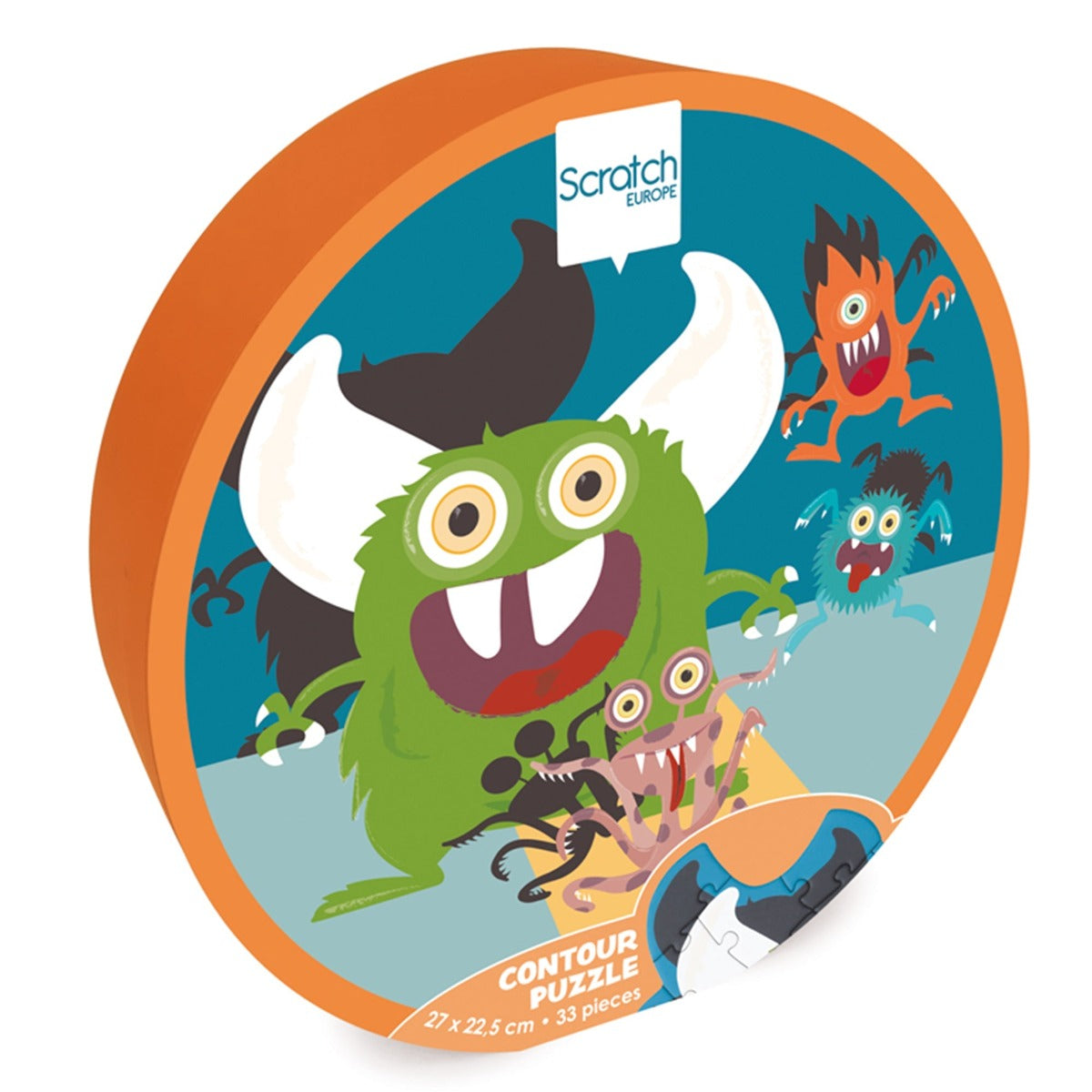 Scratch USA Contour Compact Puzzle - Monsters – The Little Kiwi Co