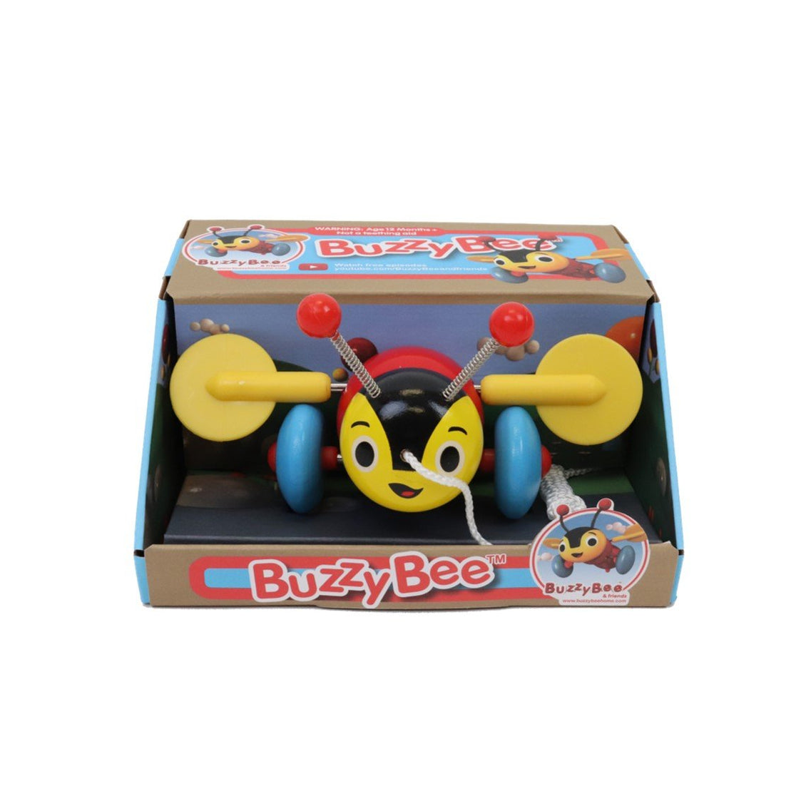 Buzzy Bee USA Wooden Pull Along Toy – The Little Kiwi Co