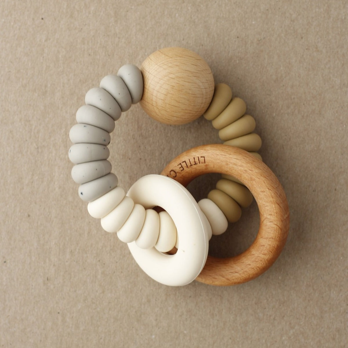 Little Chew USA Dany Rattle Teether - Oat – The Little Kiwi Co